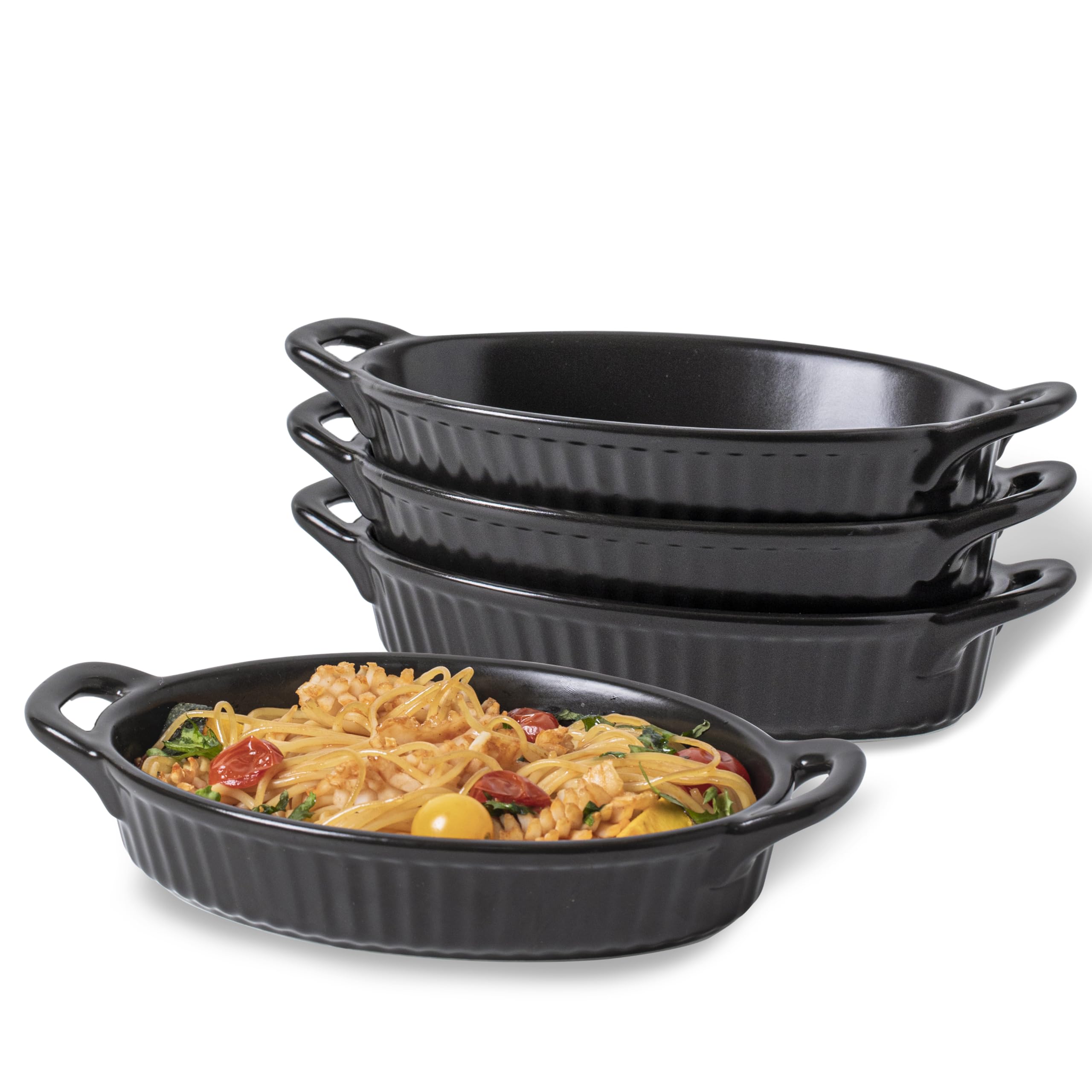 Frewinky Baking Dishes,9-inch Ceramic Baking Dish Set with Handles Heat ...