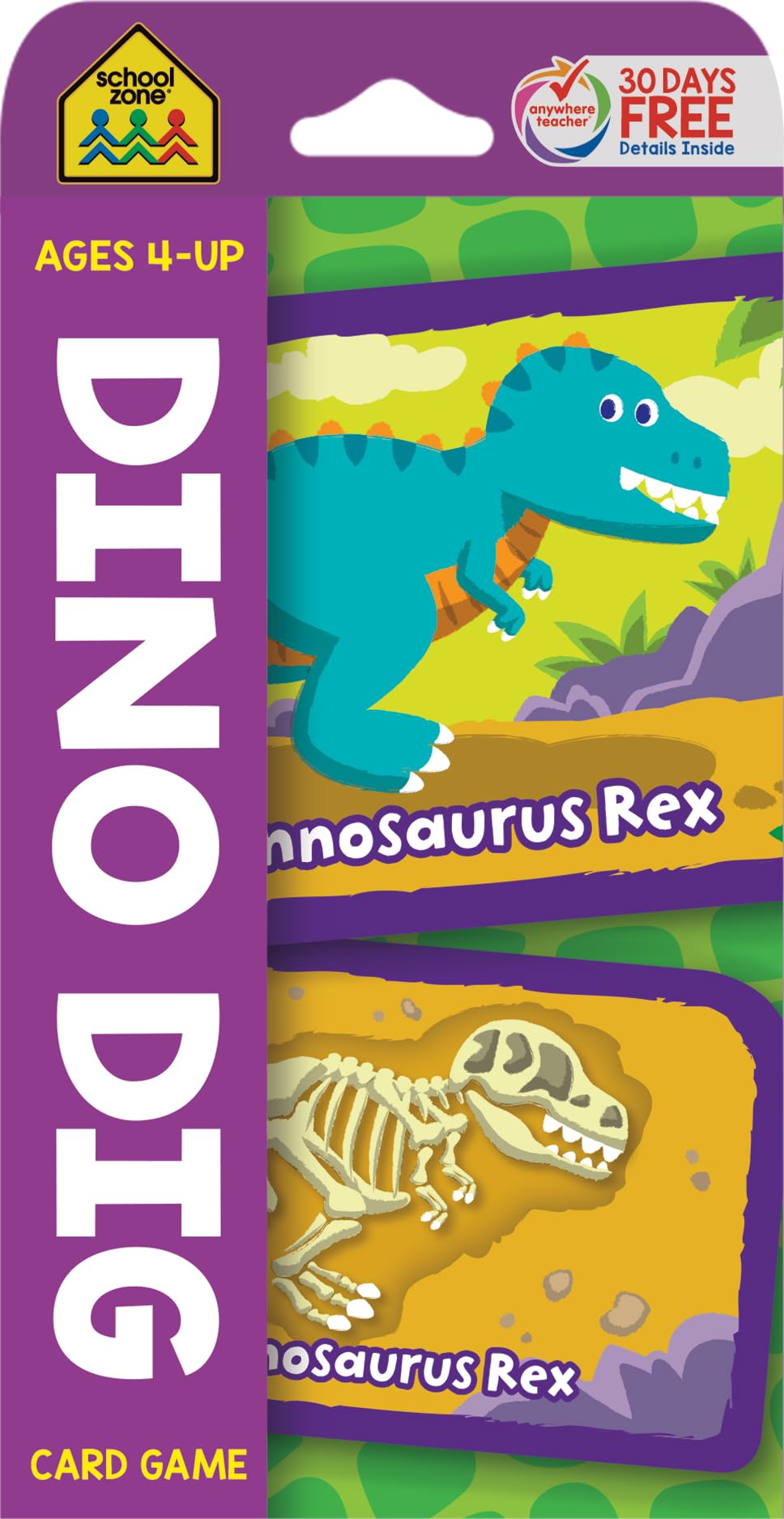 Mua School Zone - Dino Dig Card Game - Ages 4+, Preschool to ...