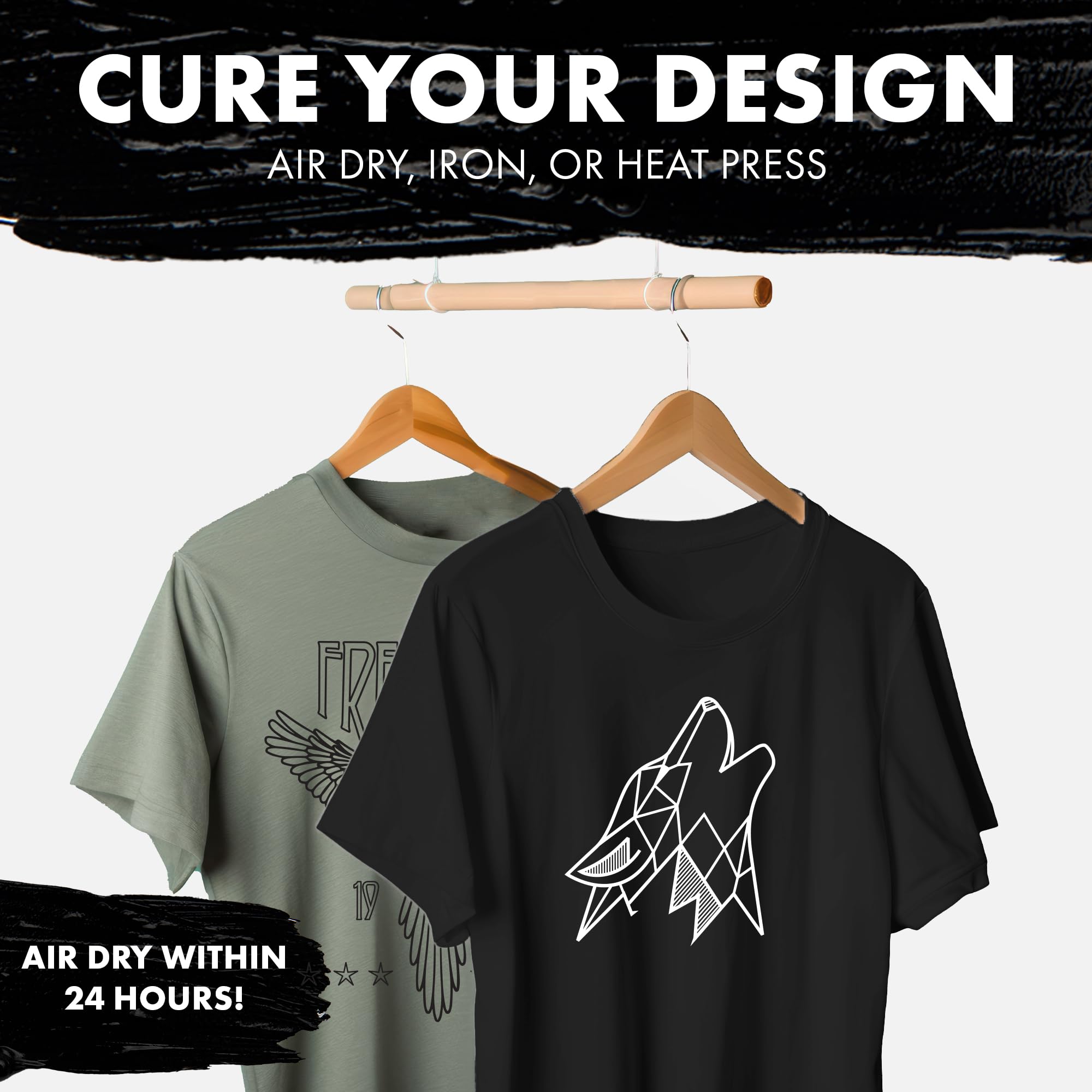 Mua Black & White Fabric Screen Printing Ink 2-Pack - 16 Oz. of Water ...