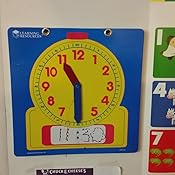 Amazon.com: Learning Resources Write & Wipe Demonstration Clock: Toys ...