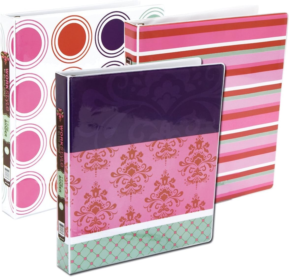 Amazon.com : Wilson Jones Workstyle Simply Posh Binder, Round Rings, 1 ...