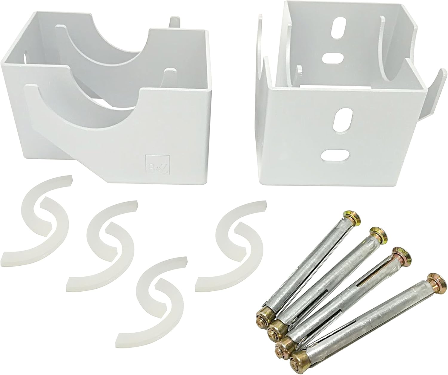 Designer Vertical Column Dual Arm Radiator Brackets 85mm(A) x67mm(B ...