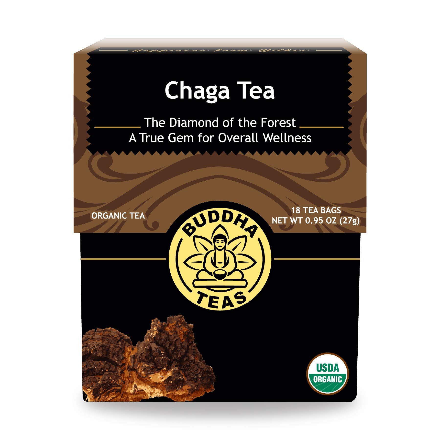 Buddha Teas Chaga Mushroom 18 Tea Bags- Buy Online in New Zealand at ...