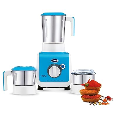 Buy Ultra Stealth 750-Watt 3 Jar Mixer Grinder, 110 Volts, Medium, Blue ...