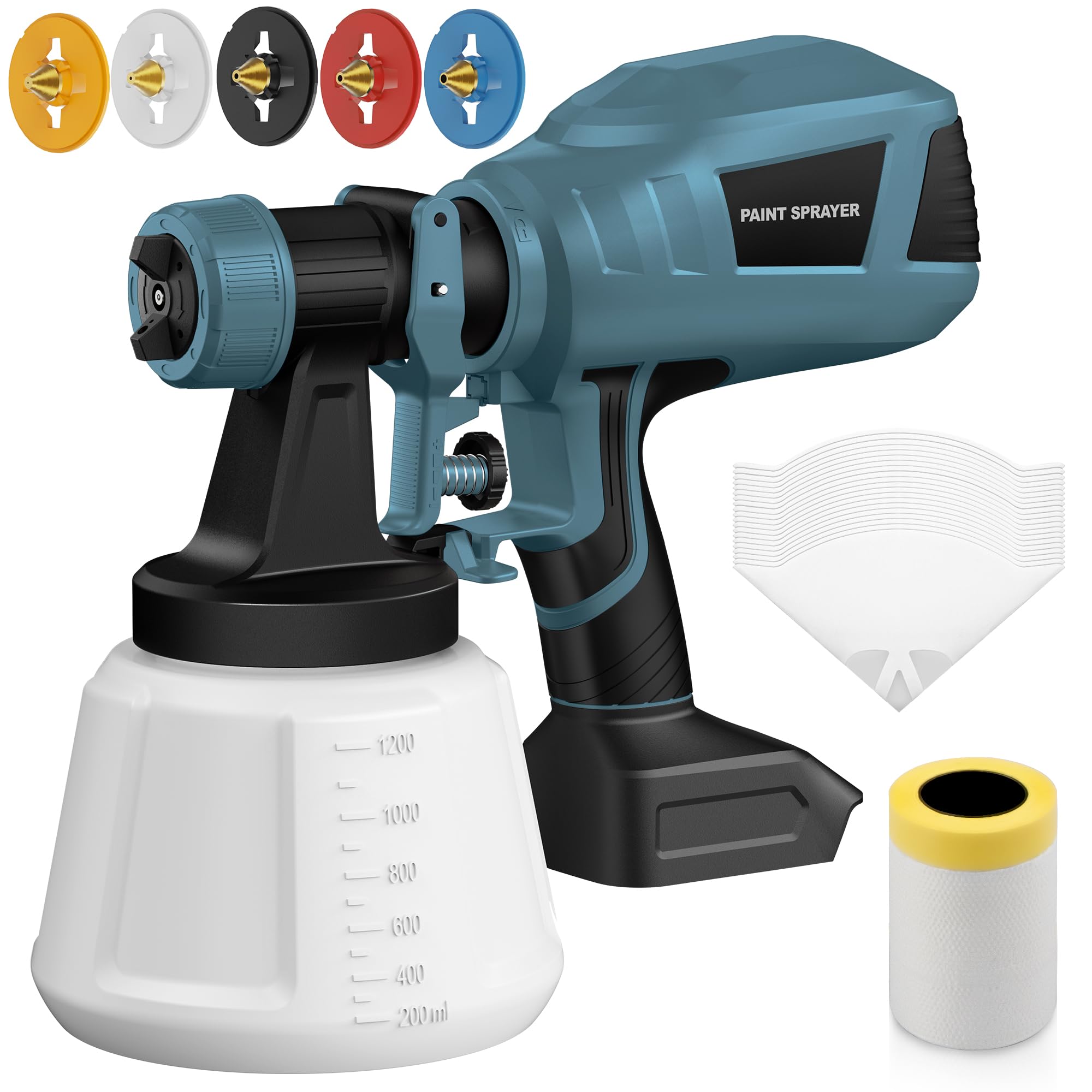 Cordless Paint Sprayer for Compatible with MAKITA 18V Battery(No ...