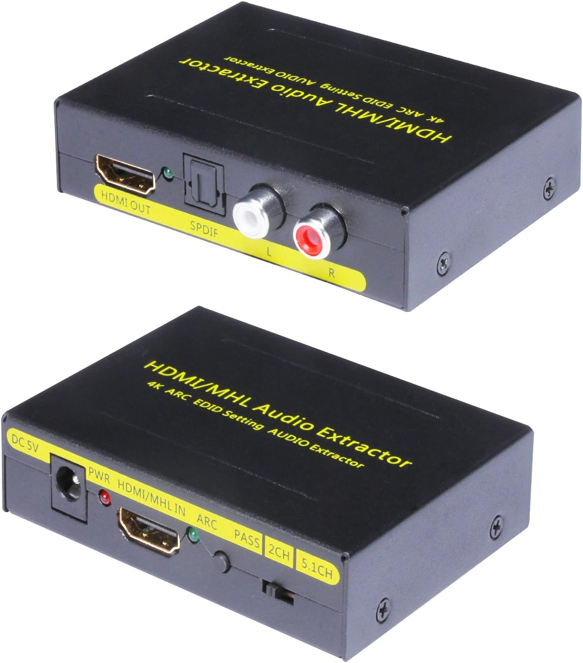 Amazon.com: READO HDMI To HDMI + Audio Spdif + RCA Stereo Audio ...