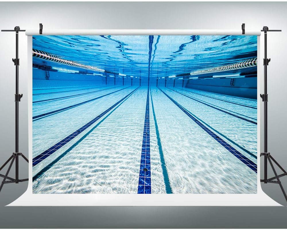 Amazon.com : EOA 7(W) x5(H) FT Swimming Pool Clear Water Backdrop ...