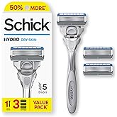 Amazon.com: Schick Hydro Sensitive Razor, 1 Razor Handle and 3 ...