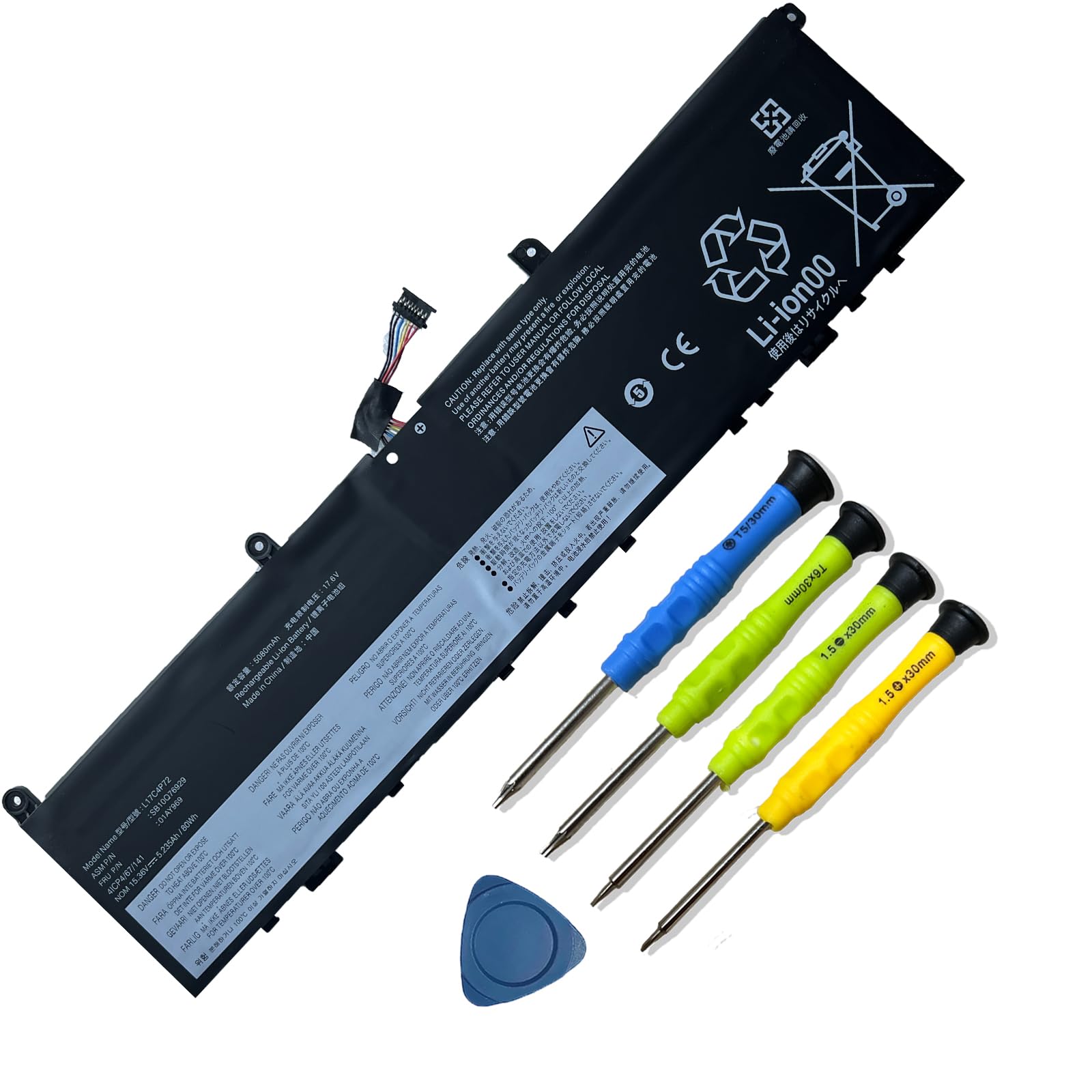 Mobik L17C4P72 Laptop Battery Replacement for Lenovo ThinkPad X1 ...