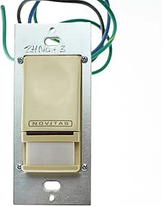 Amazon.com: Novitas 01-400-IV Occupancy Sensor Wall Switch 120/270 V ...