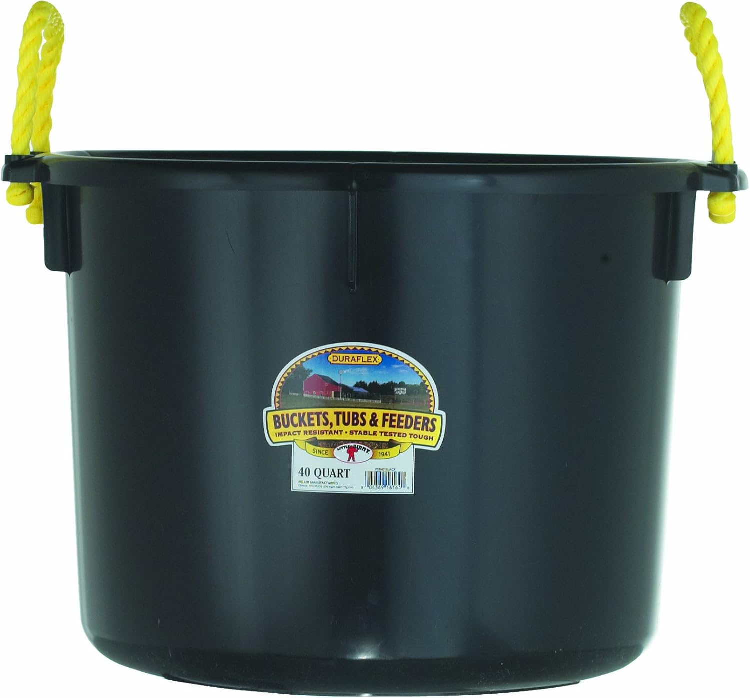 Amazon.com : Little Giant Plastic Muck Tub (Black) Durable & Versatile ...