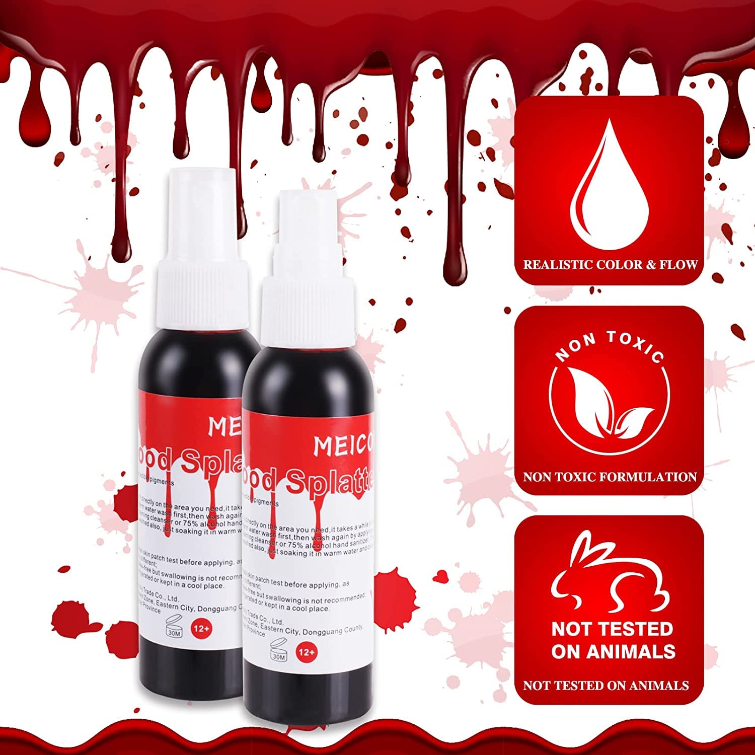 Mua Halloween SFX Makeup Kit Scars Wax, 2.1Oz Fake Blood Spray, 1.67Oz ...