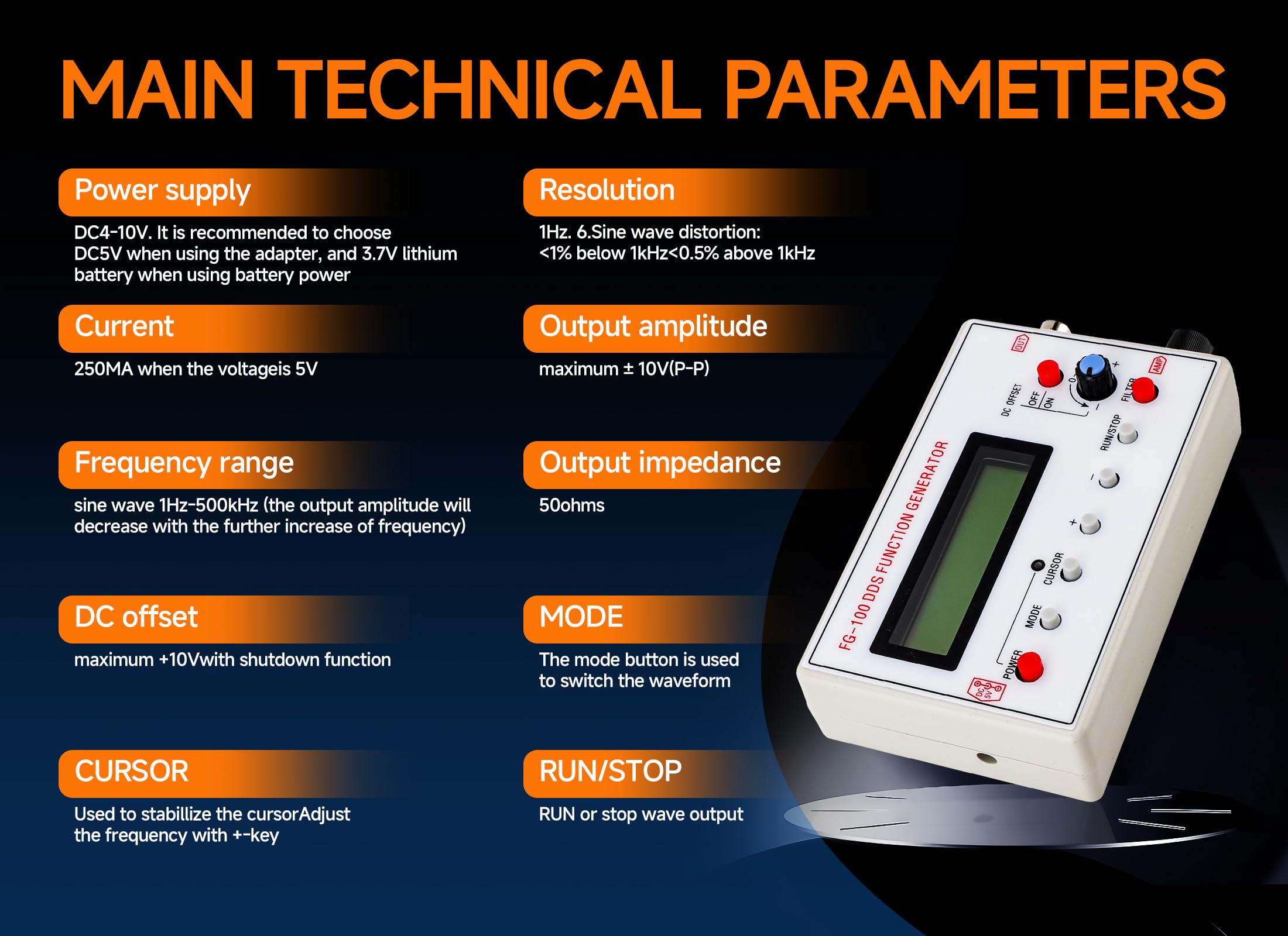 Mua Fg 100 Dds Function Generator Dds Counter Sine Frequency 1hz 500khz Counter Source