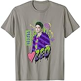 Amazon.com: Disney Zombies Zed Heart Drippy Poster T-Shirt : Clothing ...