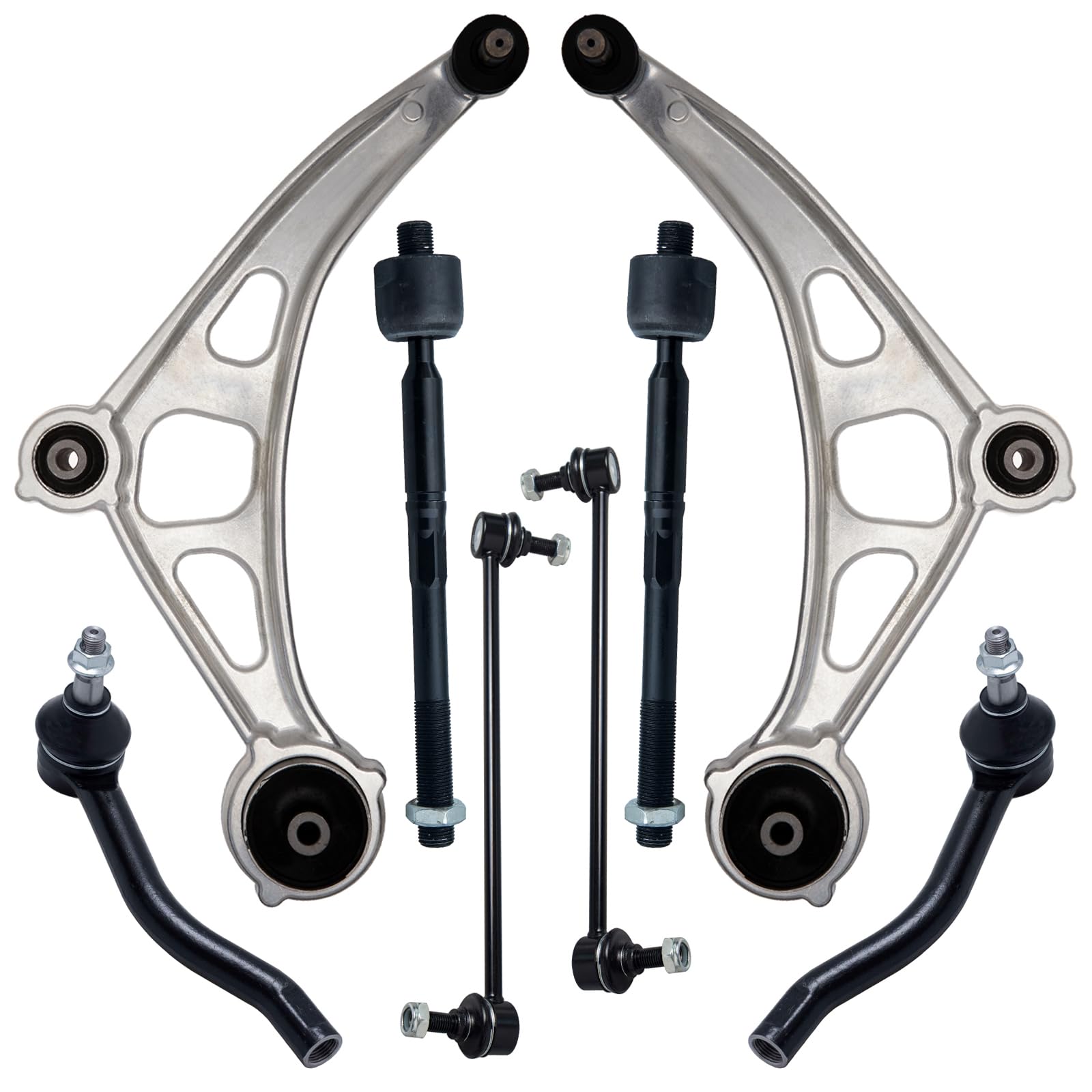 AUQDD 8Pcs Front End Suspension Kit Fit For 2015-2023 Ni-ssan Murano, 2 Lower Control Arm w/Ball ...