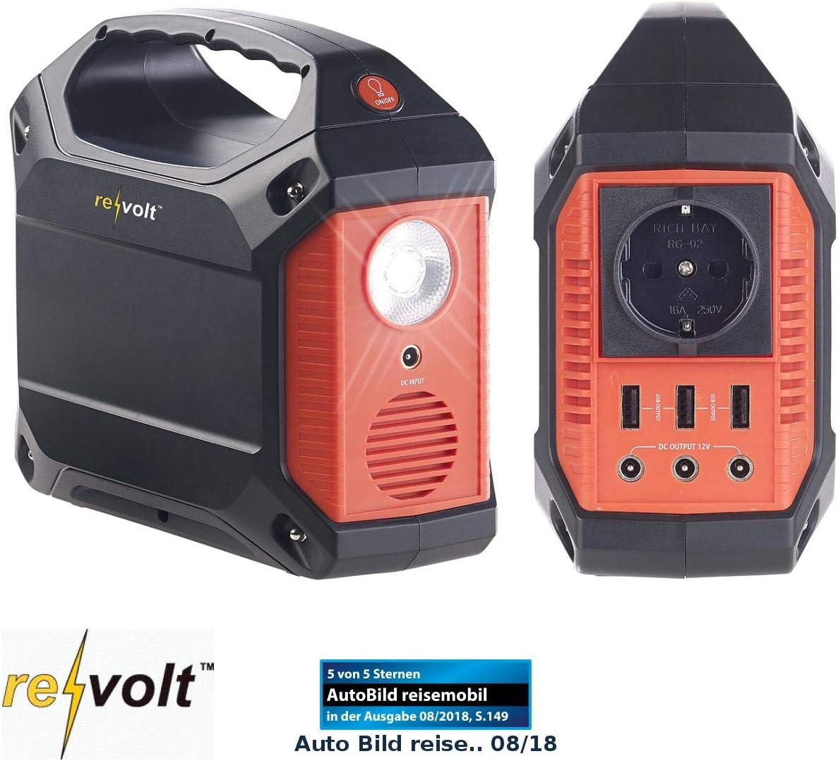 ReVolt power station: solar converter and power bank: Amazon.co.uk ...