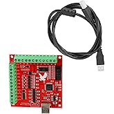 Amazon.com: DIY CNC Controller Card, USB 4-Axis Linkage Stepper Motor Motion Control Card ...