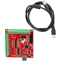 Amazon.com: CNCTOPBAOS 5 Axis Mach3 Motion Control Card,CNC Stepper Motor Driver Controller ...