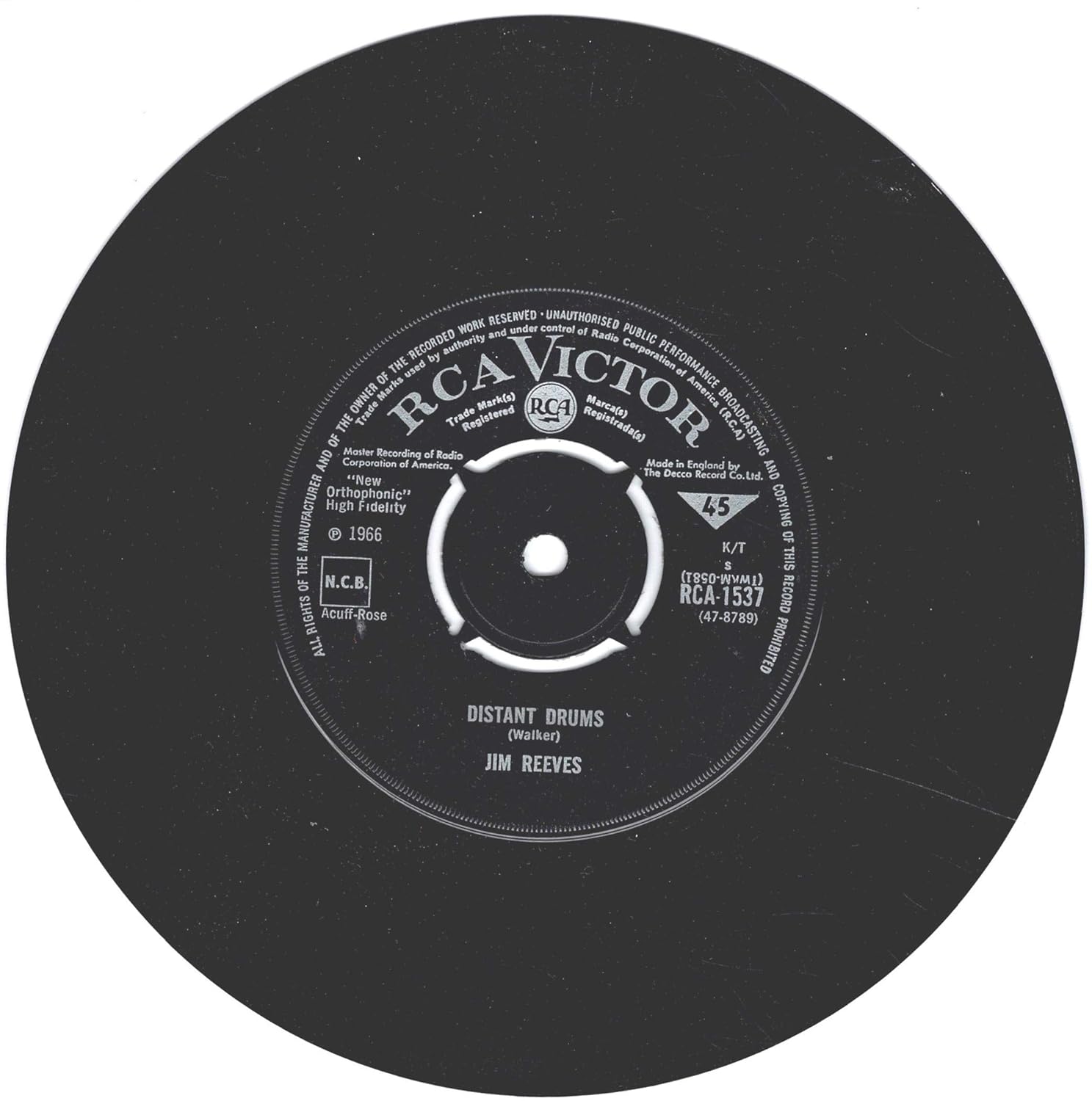 Jim Reeves - JIM REEVES Old Tige /Distant Drums 7" Vinyl - Amazon.com Music