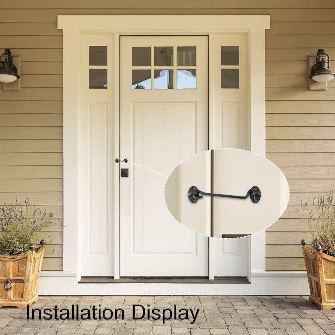 MAIKEHOME Cabin Hook, Stainless Steel Eye Latch Privacy Hooks Door with ...