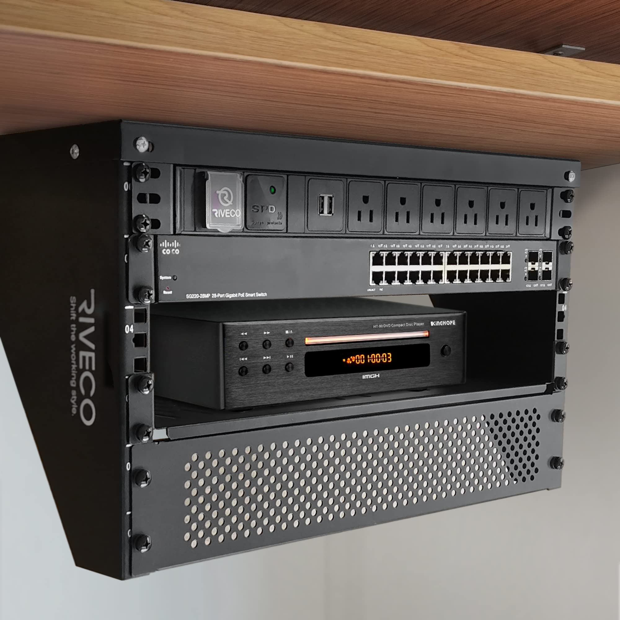 Mua RIVECO 5U Wall Mount Vertical Rack Network Bracket Firm Constructed ...