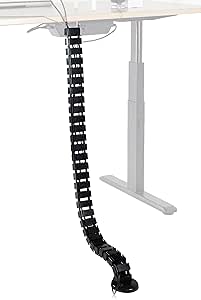 VIVO Vertebrae Cable Management Kit | Height Adjustable Desk Quad Entry ...