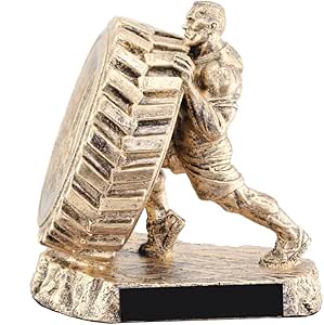 Amazon.com : Golden Tire Flip Strongman Cross Training Trophy Sculpture ...