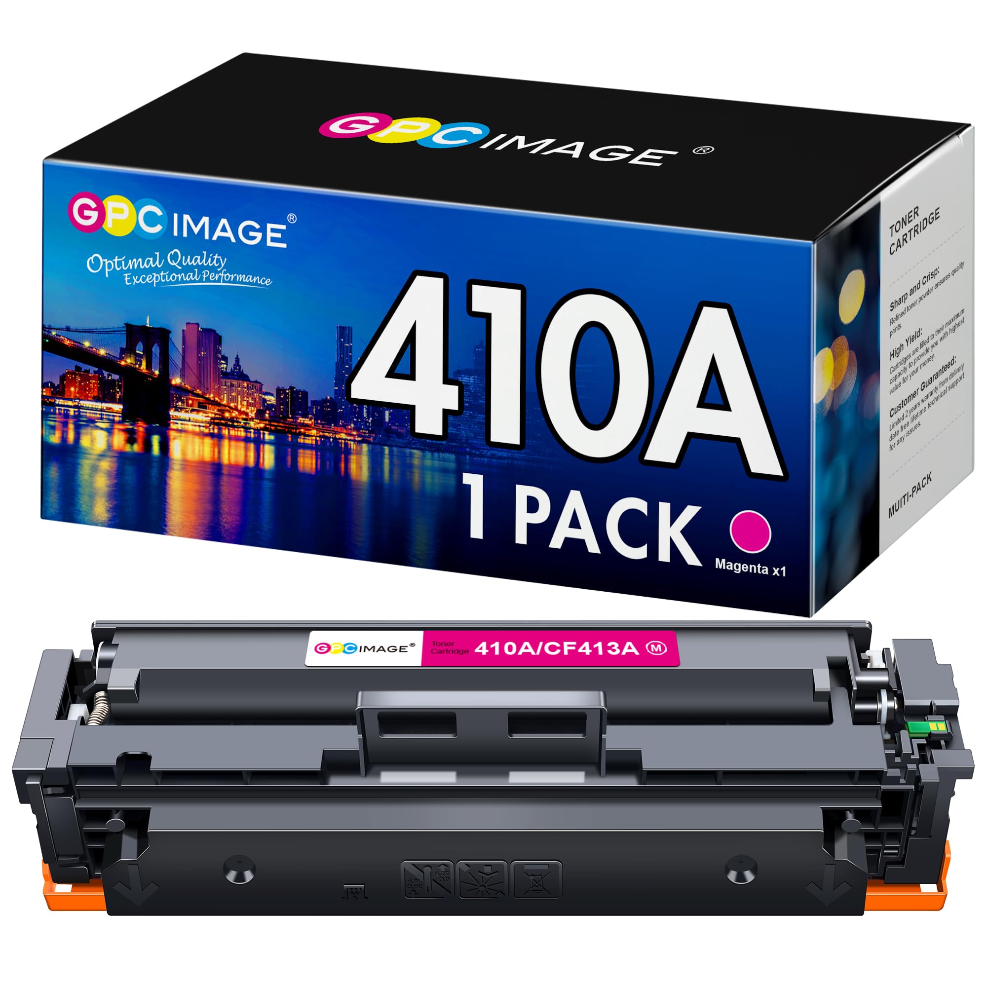 GPC Image Compatible Toner Cartridge Replacement for HP 410A CF413A ...