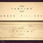 TabTime Bamboo Weekly Pill Box, 7 Day Tablet Organiser, Perfect for ...