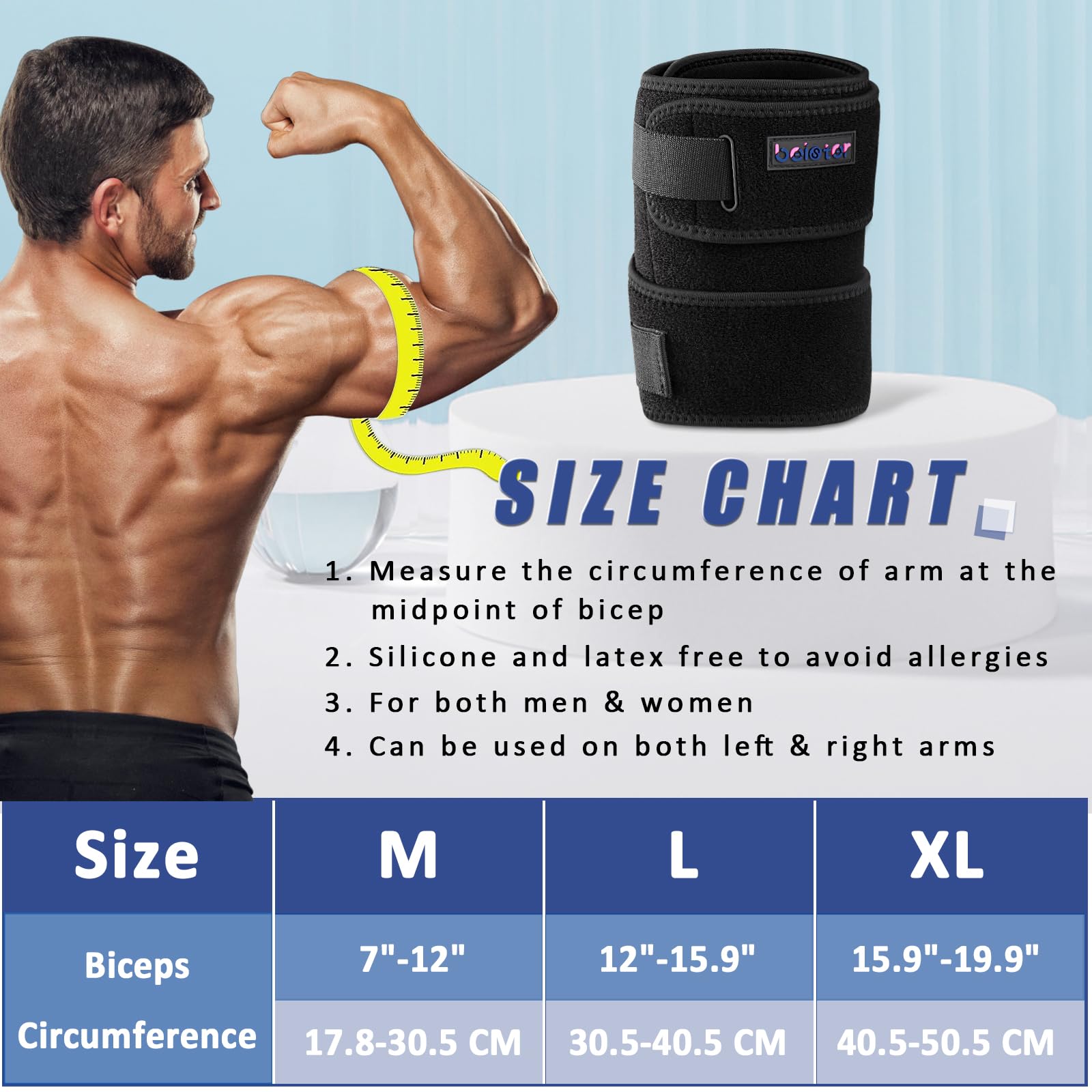 Mua beister Compression Upper Arm Brace (Single), Biceps Tendonitis ...