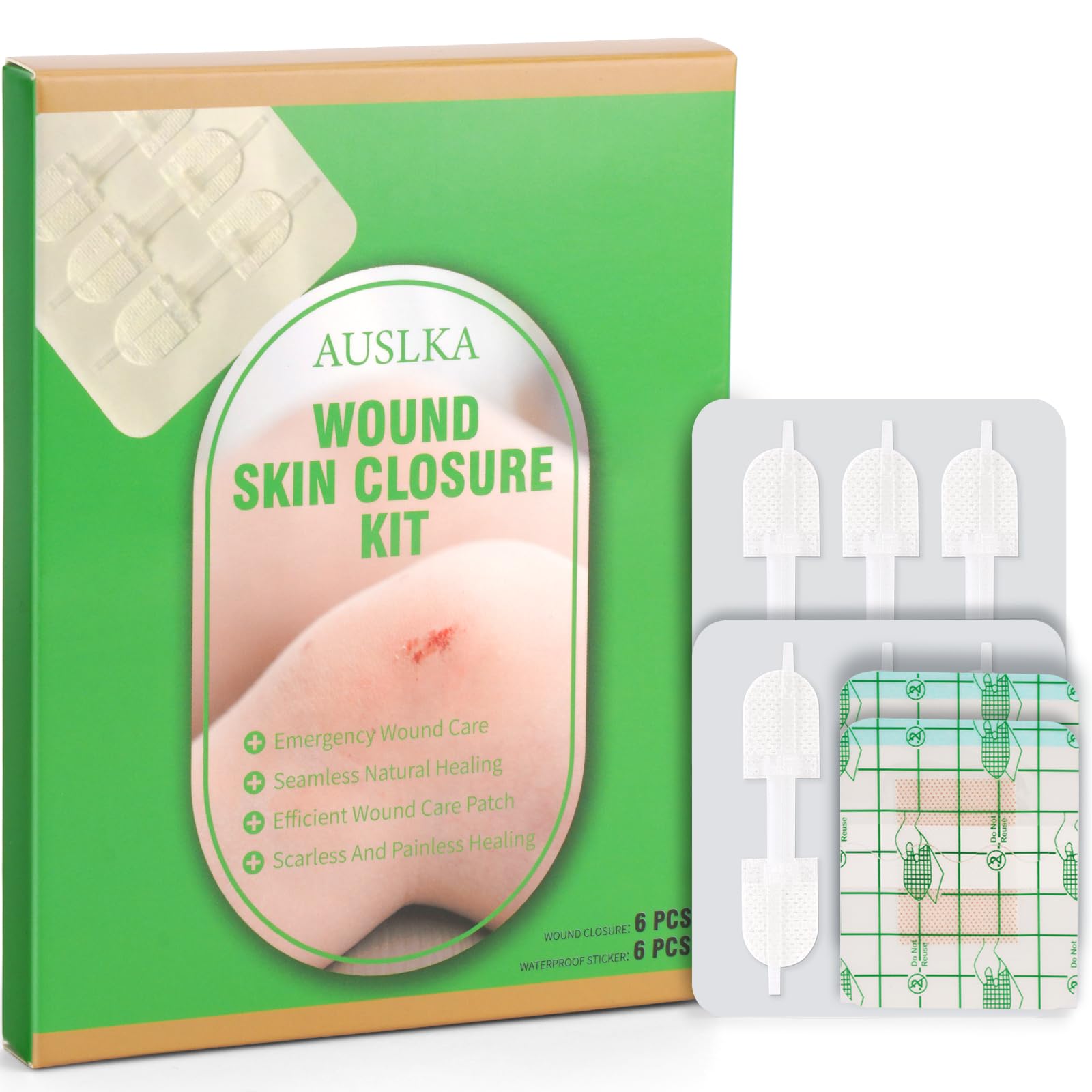 Mua AUSLKA Wound Closure Strips - 6 Pcs Butterfly Bandages for Wound ...