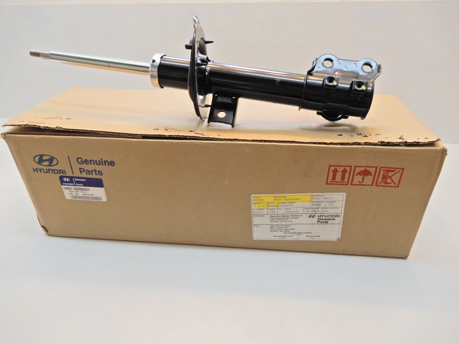 Amazon.com: Genuine Hyundai 54651-3Q000-QQH Strut Assembly, Front, Left ...