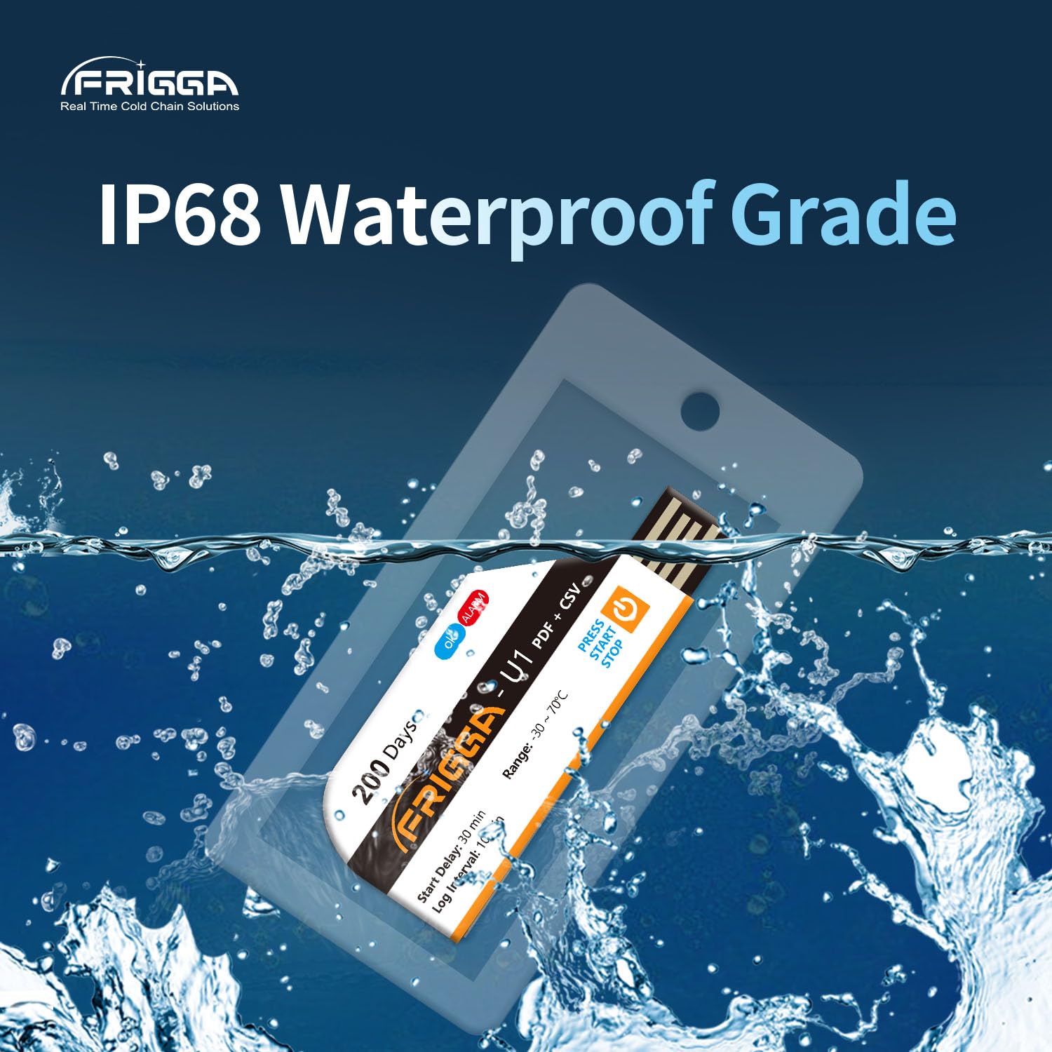 Mua Frigga 5 Pack Temperature Data Logger Single Use Temperature Recorder 28800 Points USB ...