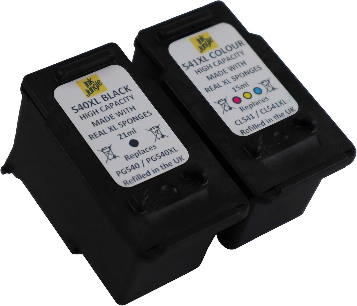 Ink Jungle PG-540XL Black & CL-541XL Colour Remanufactured Ink ...