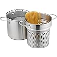 Amazon.com: Navaris Stainless Steel Pasta Pot, 5.7 L (6.1 Qt ...