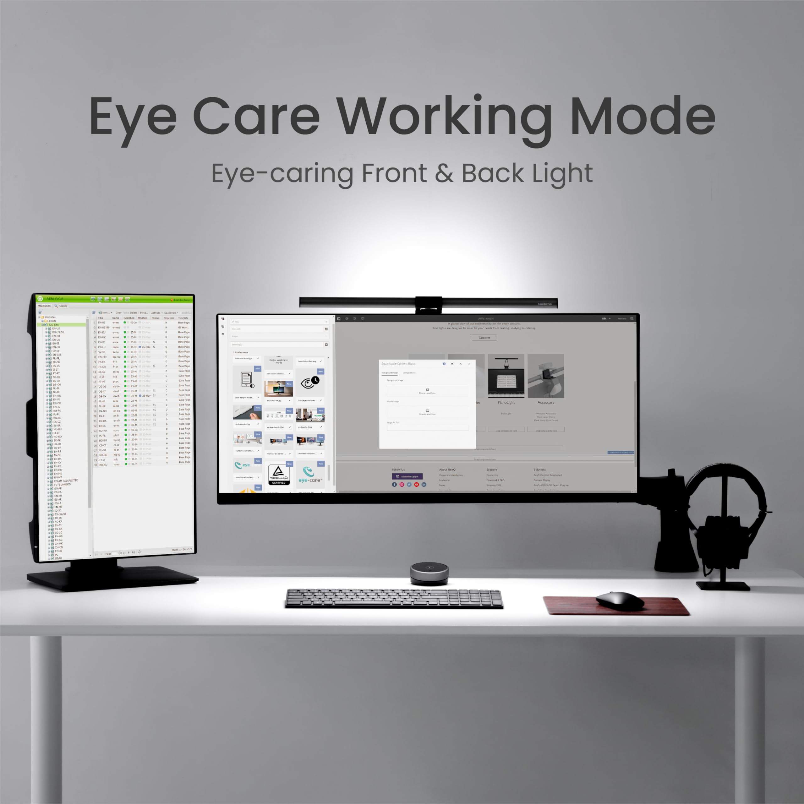 Mua BenQ ScreenBar Halo Monitor Lamp, Desk Lamp with Auto Dimming and ...