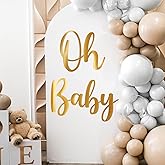 Amazon.com: Oh Baby Decal Sign for Backdrop Large Baby in Bloom Baby ...