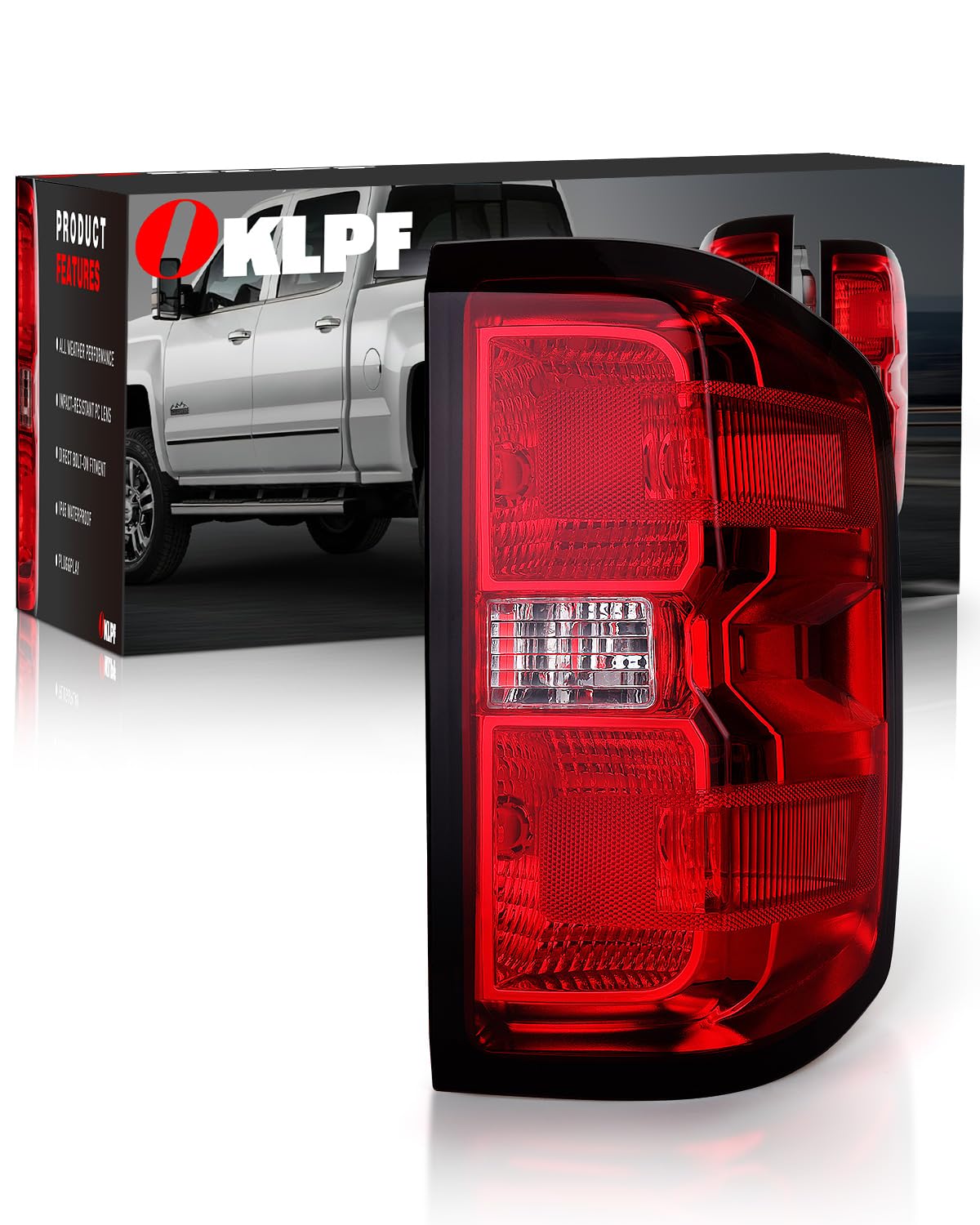 OKLPF Rear Brake Tail Lights Compatible With 2014 2015 Chevy Silverado ...