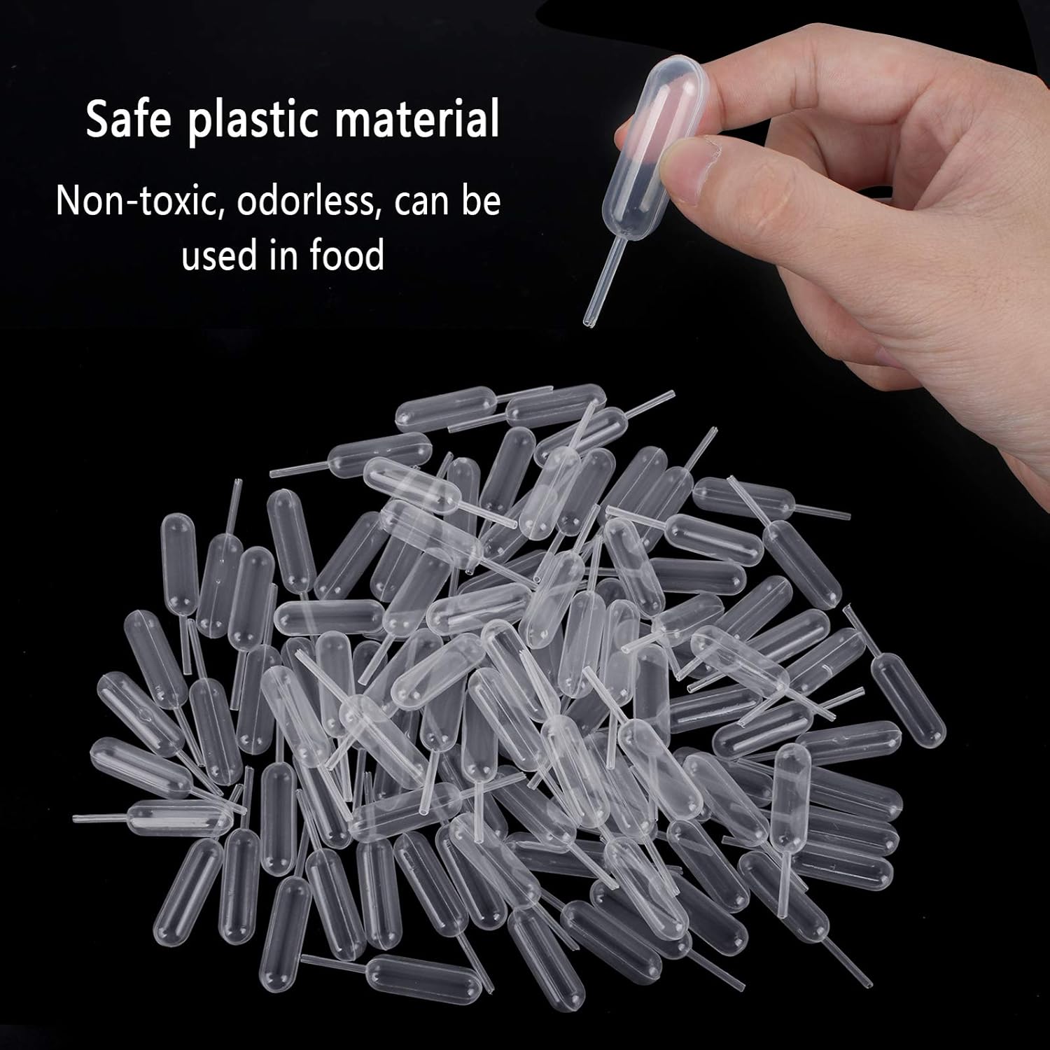 Huayue 200 PCS 4ml Plastic Squeeze Transfer Pipettes, Disposable Liquid ...