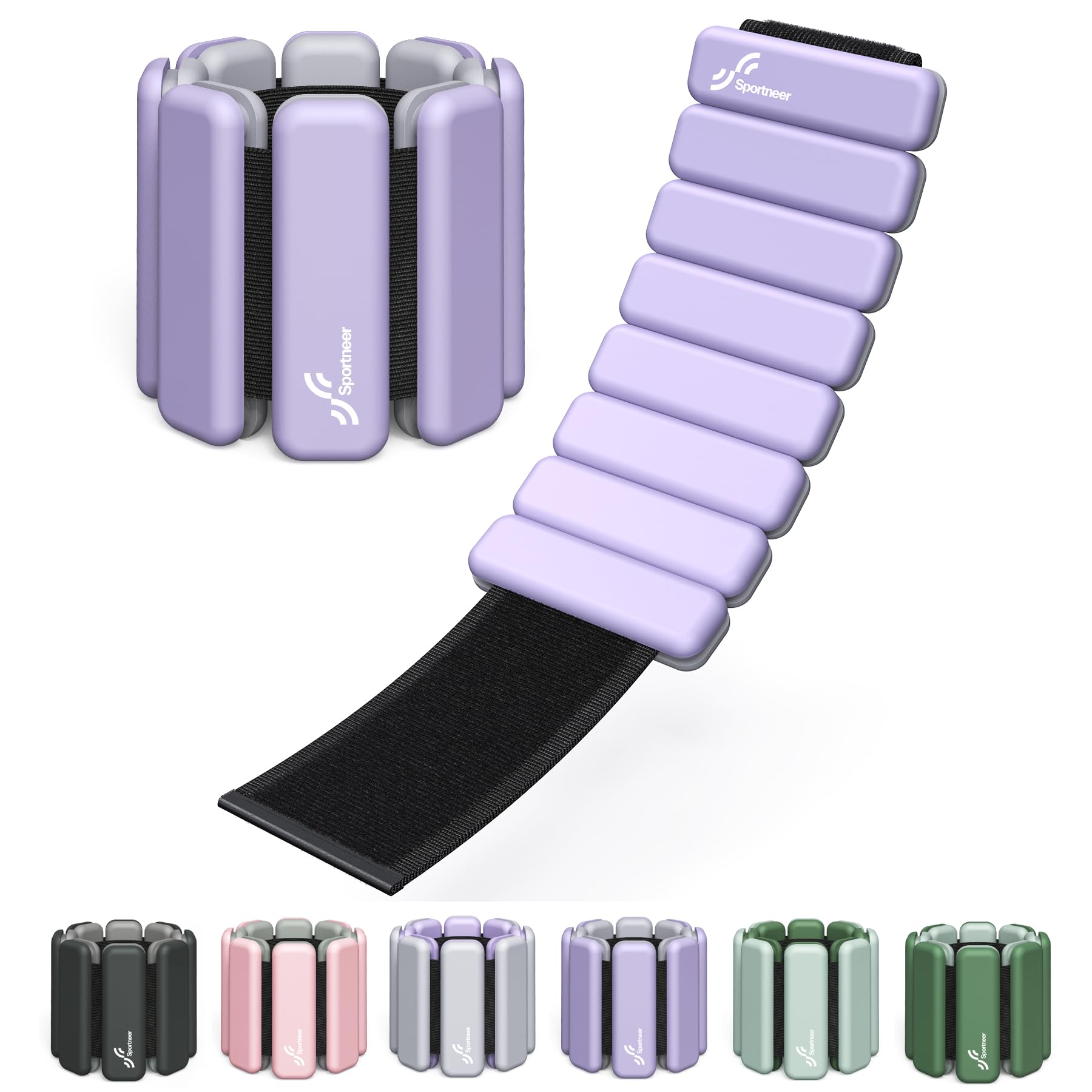 Sportneer Wrist Weights - Set of 2 (2lb Each) | Adjustable Wearable ...