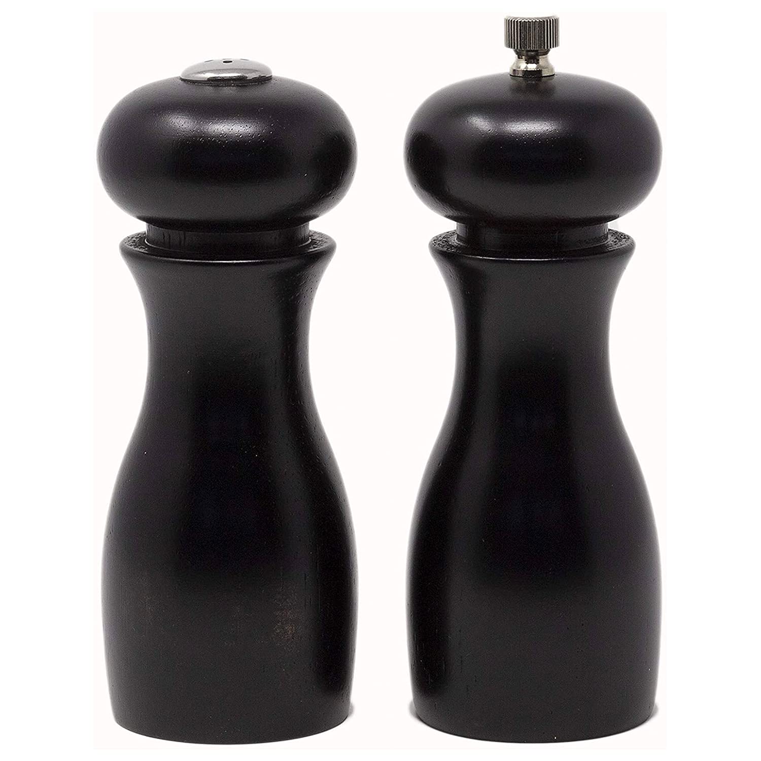 Olde Thompson 6 Caffe Wood Pepper Mill and Salt Shaker Set for sale ...
