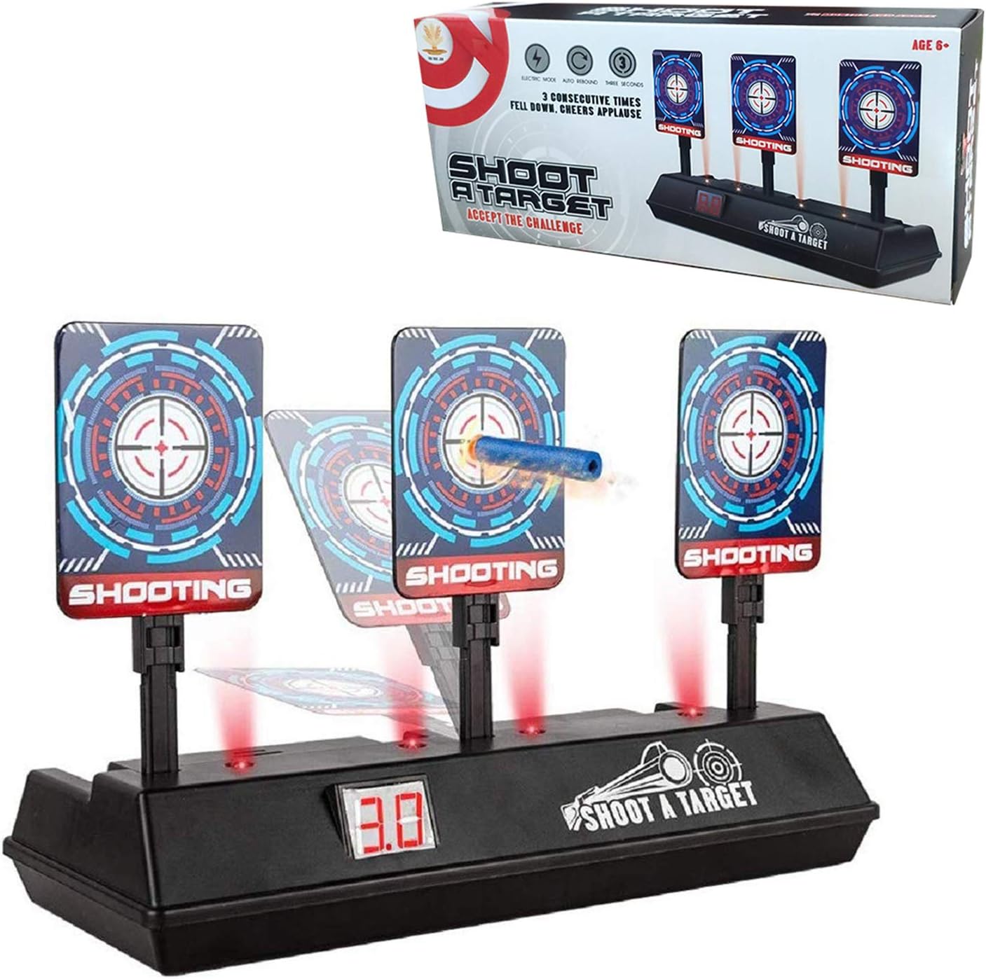 EKIND Electronic Shooting Target Scoring Auto Reset Digital Targets ...