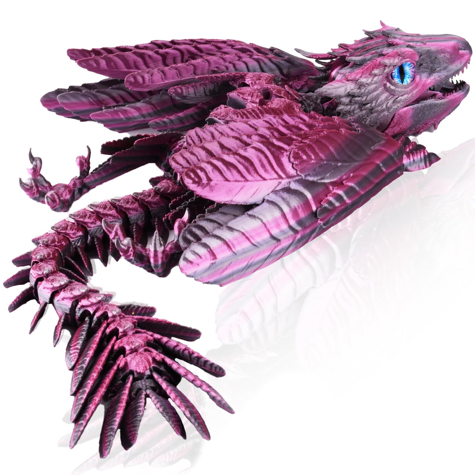 nezababy Feathered Wyvern Dragon 3D Printed Dragon Toothless Crystal ...