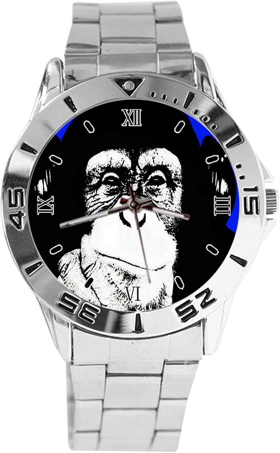 Monkey Headphones Graffiti Men's Watches Stainless Steel Analog ...