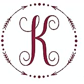 Amazon.com: Custom Initial Monogram Vinyl Decal Bumper Sticker, for ...