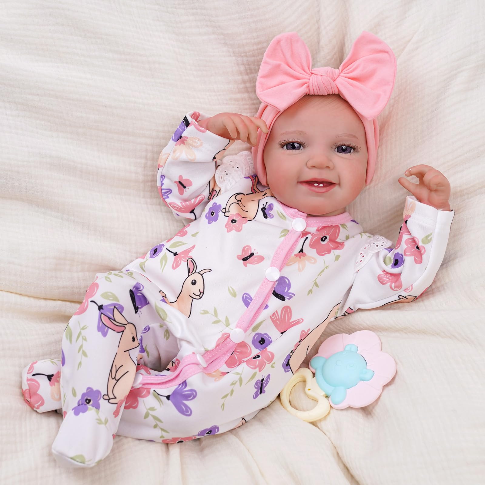 BABESIDE Lifelike Reborn Baby Dolls - Leen, 20-Inch Soft Body Realistic ...