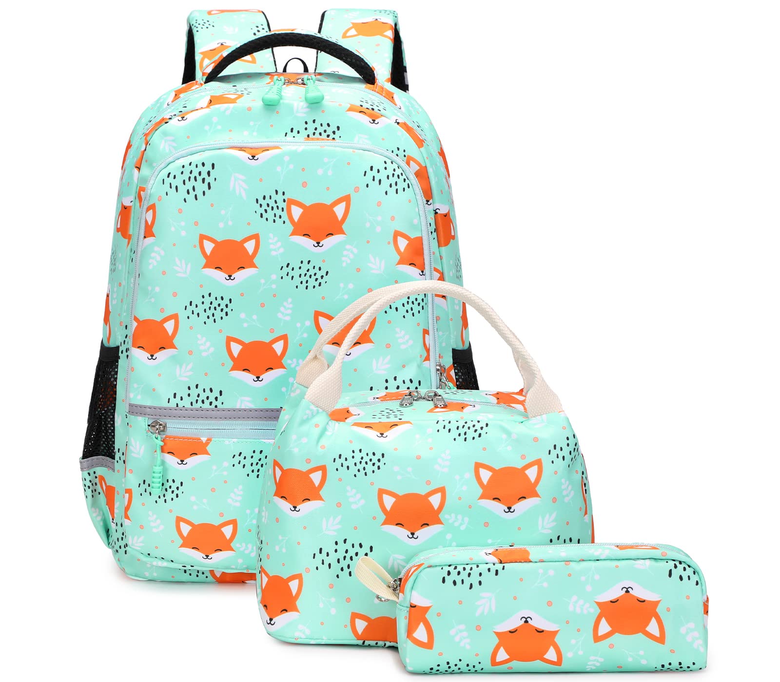 Backpacks for Girls Fox School Bags Kids Elementary Bookbag with Lunch ...