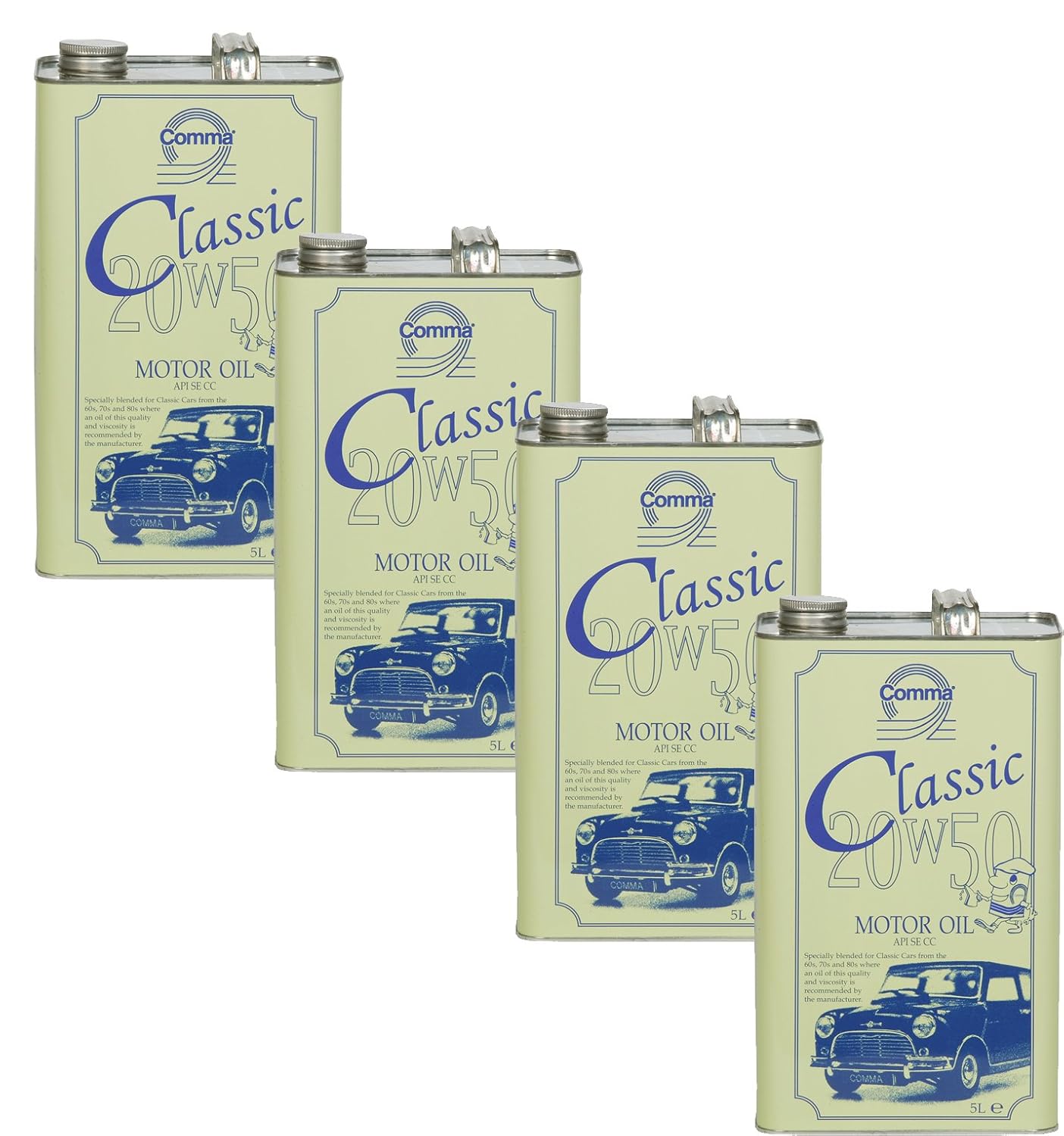 4 X COMMA Classic Motor Oil 20w50 5L: Amazon.co.uk: Car & Motorbike