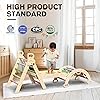 BlueWood Pikler Triangle Set 7in1 Foldable Baby Climbing Toys Wooden ...