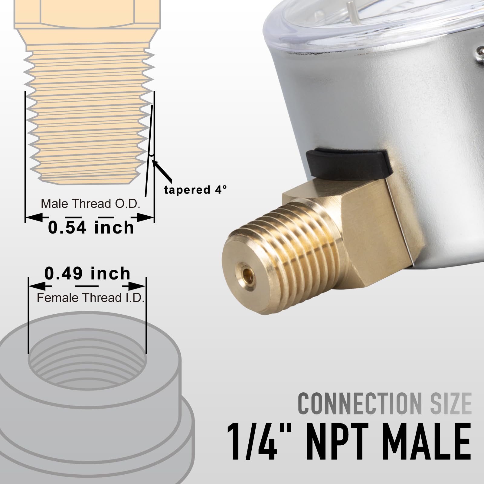 Mua SCTSNSR 0 to 30 Inches of Water Column Pressure Gauge, Capsule ...